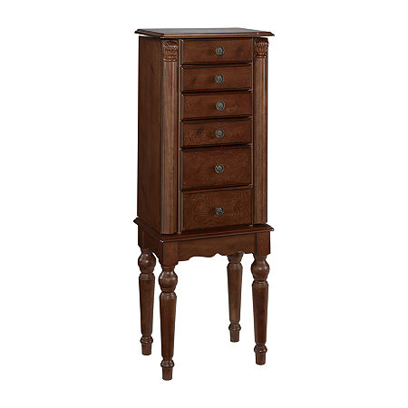 Click here for Powell Company Kristen Cherry Jewelry Armoire  One... prices