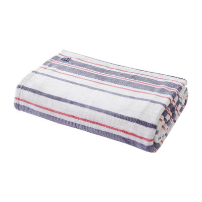 Chaps Bennet Stripe Blanket, Color: Beige - JCPenney