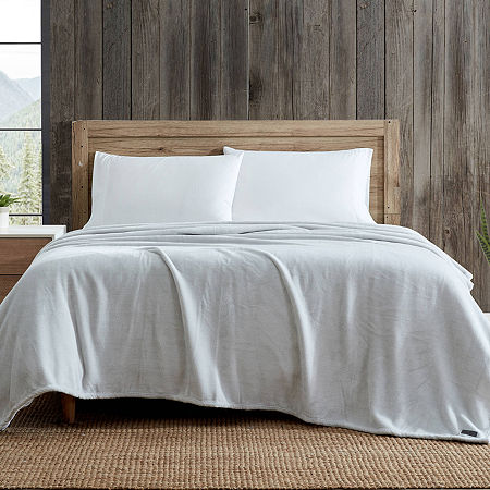 Eddie Bauer Ultra Soft Plush Fleece Blanket  King - Pebble