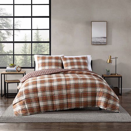 Eddie Bauer Edgewood Plaid Down Alternative Comforter Set  Full/Queen - Multi Red