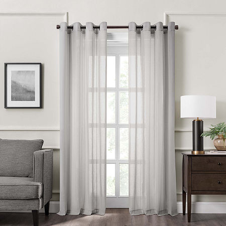 Click here for Fieldcrest Heritage Mirron Solid Grommet Top Sheer... prices