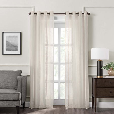 Click here for Fieldcrest Heritage Mirron Solid Grommet Top Sheer... prices