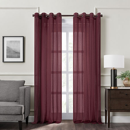 Click here for Fieldcrest Heritage Mirron Solid Grommet Top Sheer... prices