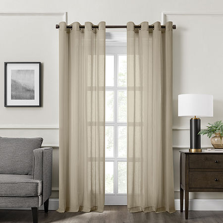 Click here for Fieldcrest Heritage Mirron Solid Grommet Top Sheer... prices