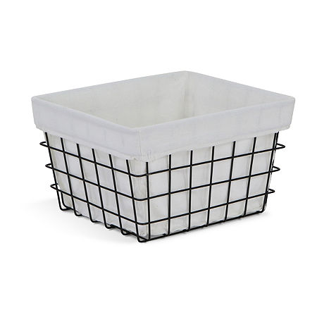 Click here for Cheungs Lined Rectangular Metal Basket  One Size... prices