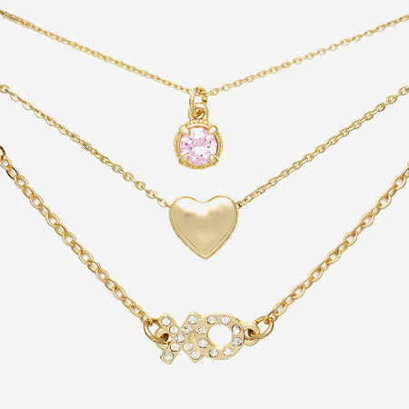 Click here for Mixit Womens Cubic Zirconia Heart Hypoallergenic 3... prices