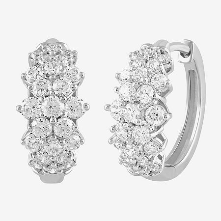 Click here for Womens 1 CT. T.W. White Diamond 10K Gold 16.1mm Ho... prices
