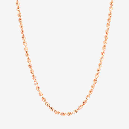 Click here for 14K Rose Gold 20 - 30 Inch Hollow Rope Chain Neckl... prices