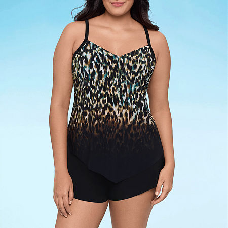 Click here for Trimshaper Hank Tankini Swimsuit Top  8  Brown prices