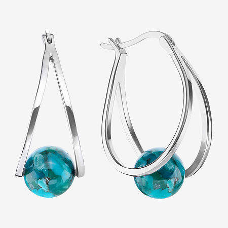 Click here for Womens Enhanced Blue Turquoise Sterling Silver 26.... prices