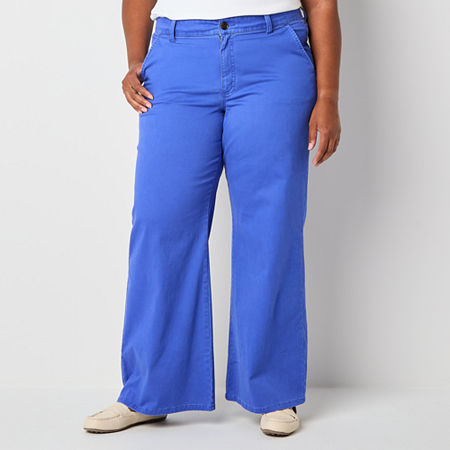 Click here for St. Johns Bay Womens Wide Leg High Rise Plus Trous... prices