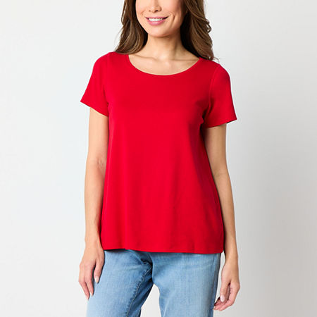 Click here for St. Johns Bay Womens Easy-on + Easy-off Crew Neck... prices
