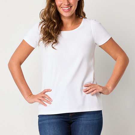 Click here for St. Johns Bay Womens Easy-on + Easy-off Crew Neck... prices