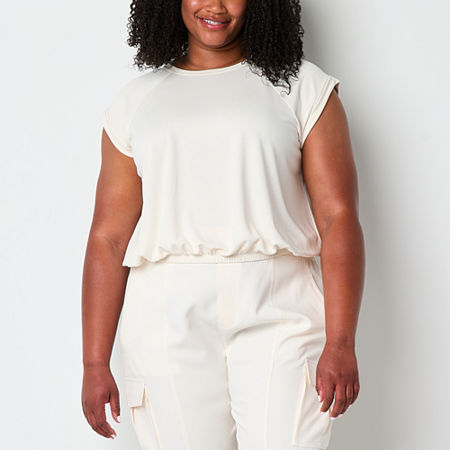 Click here for Stylus Womens Plus Crew Neck Short Sleeve T-Shirt... prices