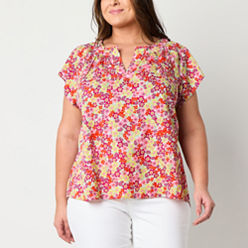Plus Size Blouses for Women JCPenney