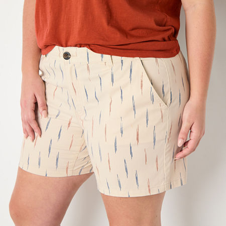 Click here for a.n.a Womens 6 Mid Rise Chino Short-Plus  22w  Bei... prices