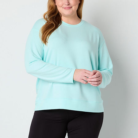 Click here for Xersion Womens Soft French Terry Crew Neck Long Sl... prices