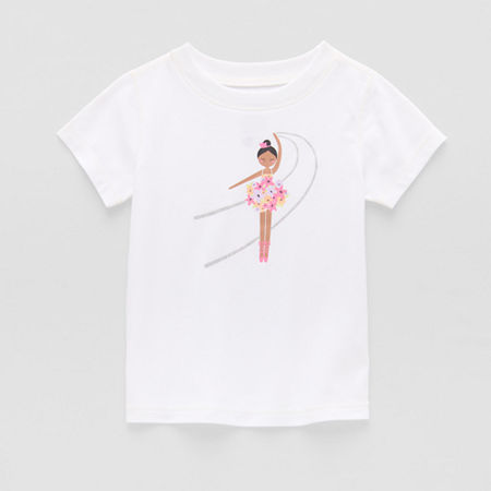 Click here for Okie Dokie Toddler Girls Round Neck Short Sleeve A... prices