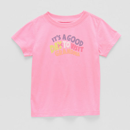 Click here for Okie Dokie Toddler Girls Round Neck Short Sleeve A... prices