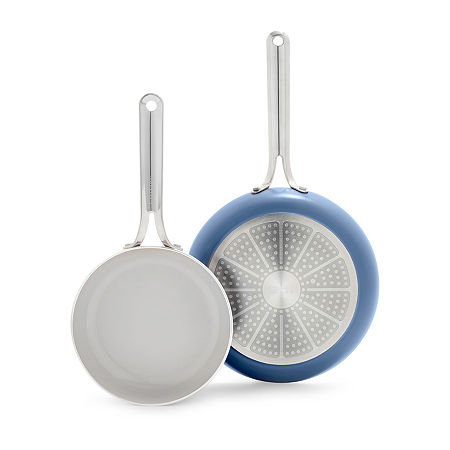 GreenPan Nova 2-Pc. 8 and 10 Nonstick Frypan Set - Blue Nova