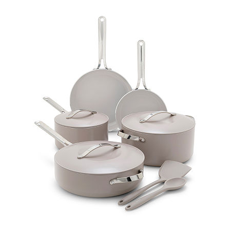 GreenPan Nova 10-Pc. Ceramic Nonstick Cookware Set - Cloud