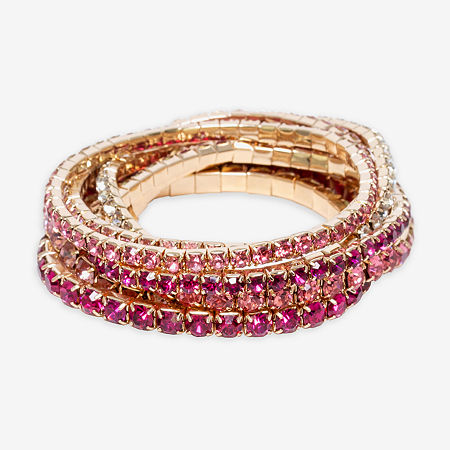 Click here for Bijoux Bar Gold Tone Womens 7-pc. Multi Color Glas... prices