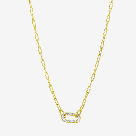 Click here for Silver Addiction Womens 14K Gold Over Silver 18 In... prices