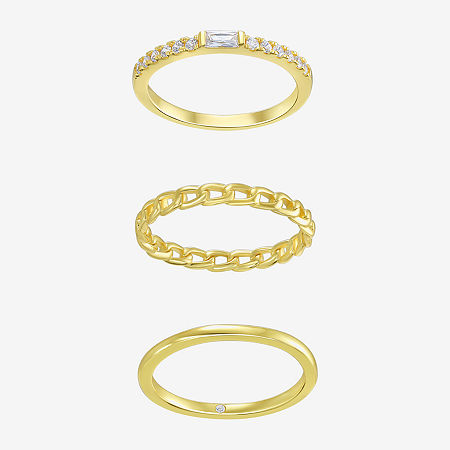 Click here for Silver Addiction Womens White Cubic Zirconia 14K G... prices