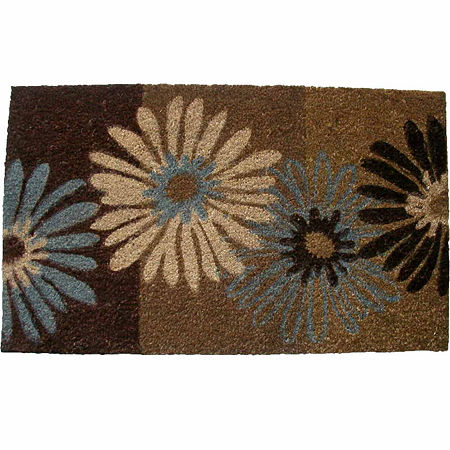 Click here for PVC Daisies Rectangular Doormat - 18X30  One Size... prices