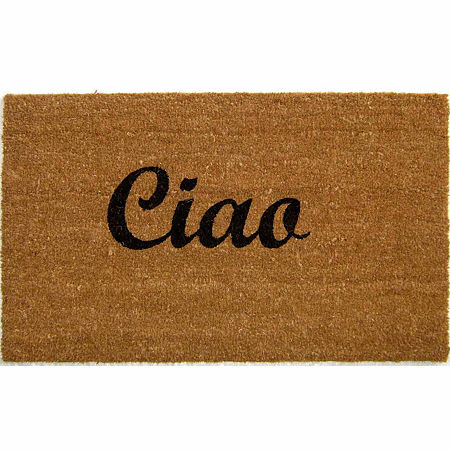 Click here for Ciao Rectangular Doormat - 18X30  One Size  Beige prices