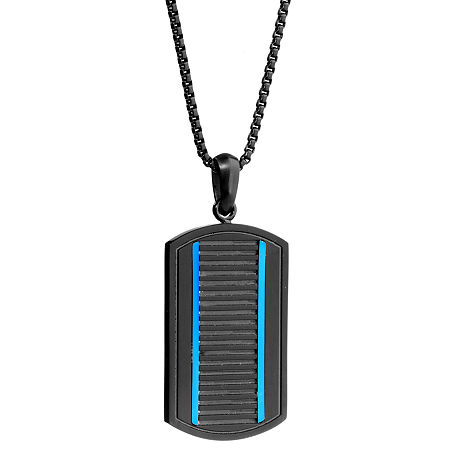 Click here for Mens Stainless Steel Dog Tag 24 Inch Pendant Neckl... prices