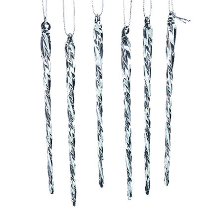 Click here for Kurt Adler Glow In The Dark Glass Icicle Ornaments... prices