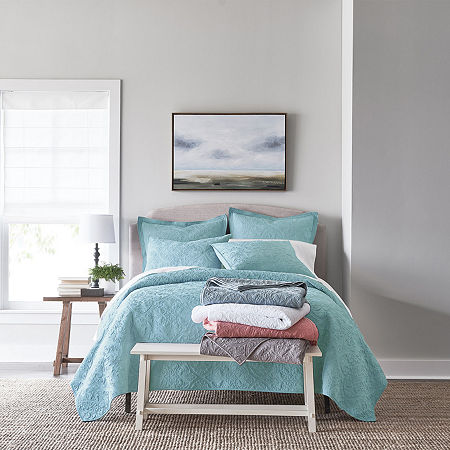 Click here for Home Expressions Harper Quilt  One Size  Blue prices
