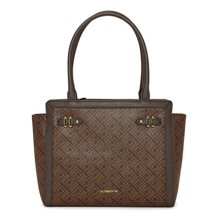 Click here for Liz Claiborne Tuxedo Tote Bag  One Size  Brown prices