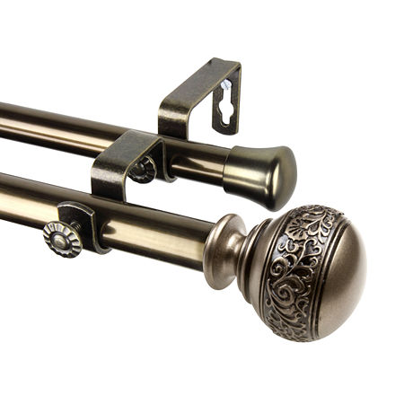Click here for Rod Desyne Naomi Double Curtain Rod  One Size  Bro... prices