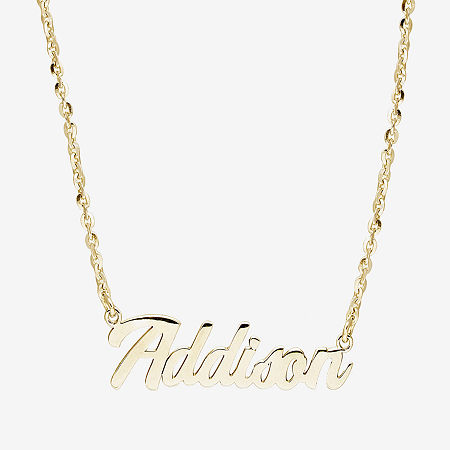 Click here for Womens 14K Gold Over Silver 16 Inch Name Necklace... prices