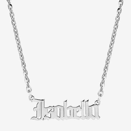 Click here for Womens Sterling Silver 16 Inch Name Necklace  One... prices