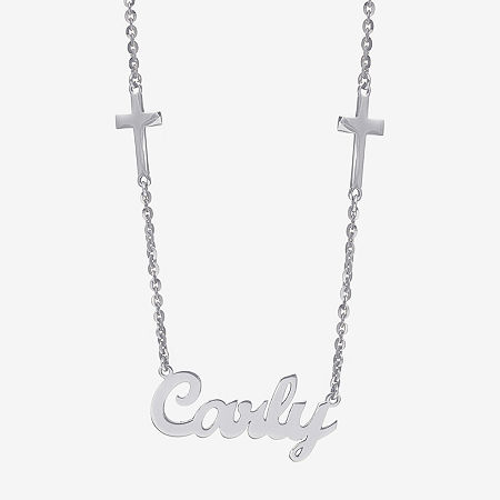 Click here for Womens Sterling Silver 16 Inch Name Necklace  One... prices