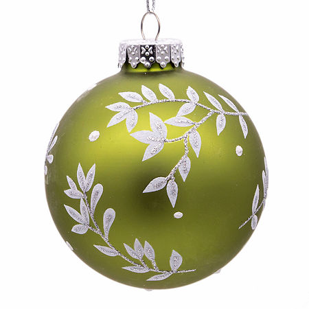 Click here for Kurt S. Adler 6pc. 80MM Green Leaf Design Ball Orn... prices