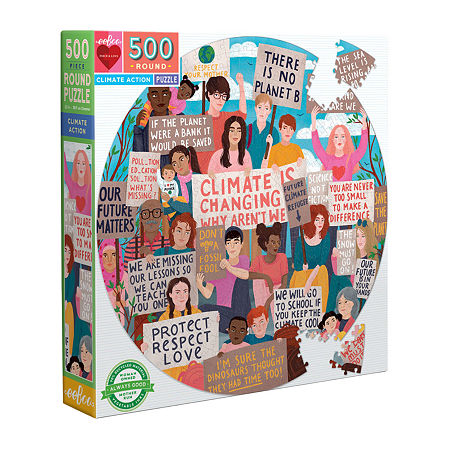 Click here for Eeboo Piece And Love Climate Action 500 Pc Round 5... prices