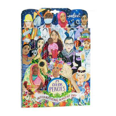 Eeboo International Women'S Day 24 Color Pencils Premium Colored ...
