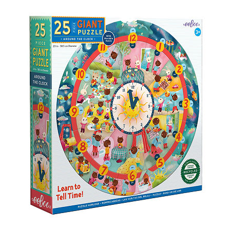 Click here for Eeboo Around The Clock Round 23 25-pc. Puzzle  One... prices