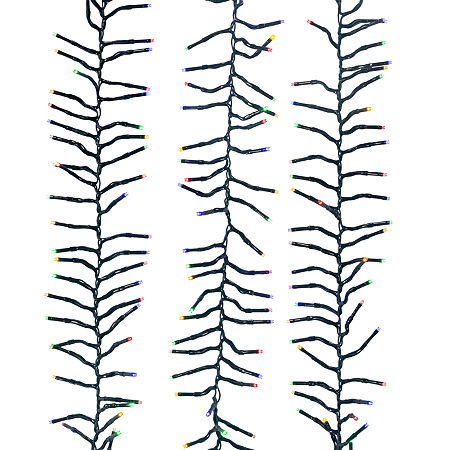 Kurt S. Adler 480-Light 16ft. Connectable LED Cluster Garland