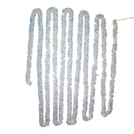 Click here for Kurt S. Adler 32.8ft. Iridescent Tinsel Warm White... prices