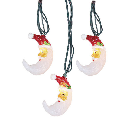 Click here for Kurt Adler UL 10-Light Santa Moon Face Light Set... prices