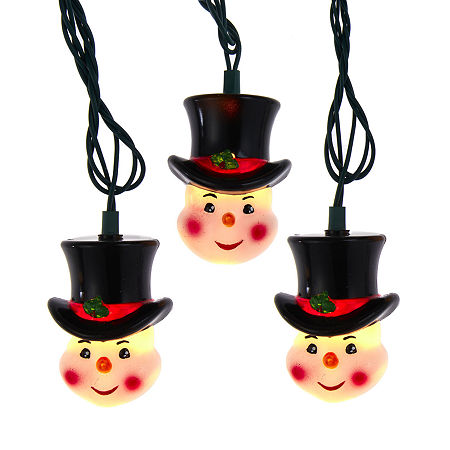 Click here for Kurt Adler UL 10-Light Snowman Head Light Set  One... prices