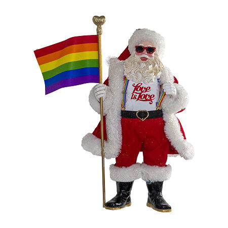 Click here for Kurt Adler 10-Inch FabrichÃ© Pride Santa  One Size... prices