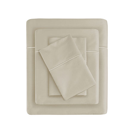 Madison Park 600 Thread Count Pima Cotton Sateen 4-Pc. Sheet Set  King - Sand