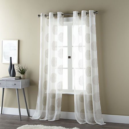 Click here for Stratford Park Sherry Grommet Top Sheer Set of 2 C... prices