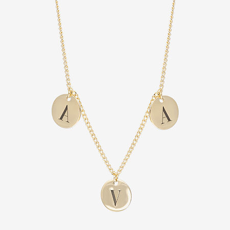 Click here for Womens 14K Gold Over Silver 16 Inch Name Necklace... prices